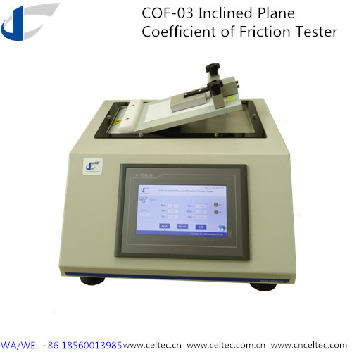 Static And Kinetic Cof Tester Both Astm D1894 And Iso 8295 Conformed Coefficient Of Friction Tester