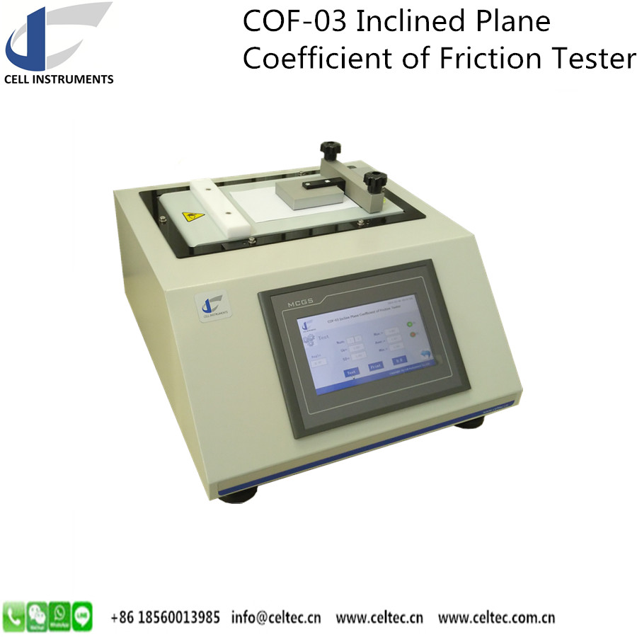 Static And Kinetic Cof Tester Both Astm D1894 And Iso 8295 Conformed Coefficient Of Friction Tester